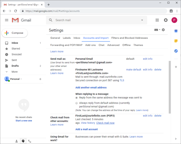 How to setup your Gmail with your IONOS email