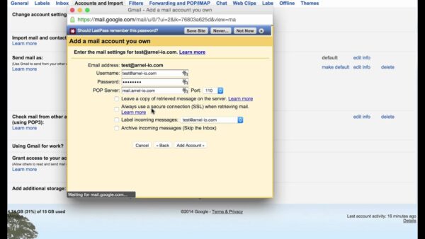 How to setup your Gmail with your IONOS email